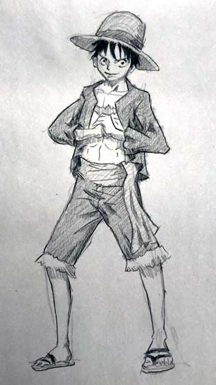 How To Draw Monkey D Luffy Drawing One Piece Easy Simple Fast